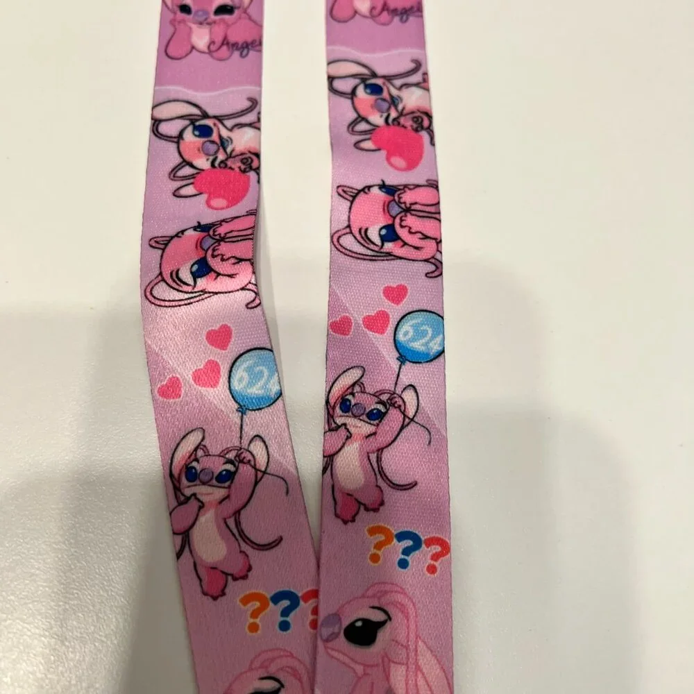 Disney | Accessories | Disney Lilo Stitch Angel Pin Trading Lanyard ...